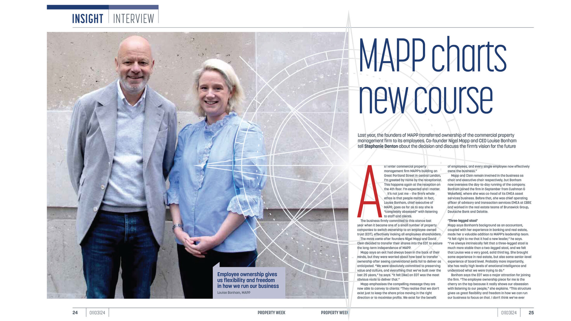 Property Week's 'Big Interview' featuring Louise Bonham and Nigel Mapp ...